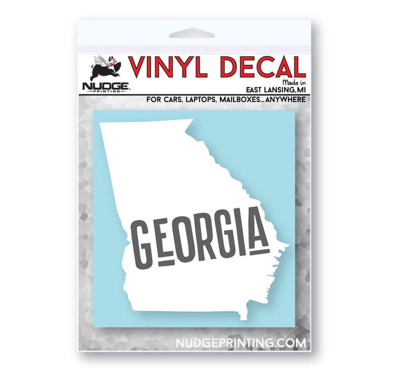 Home State Collection: the State of Georgia Car Decal Bumper - Etsy