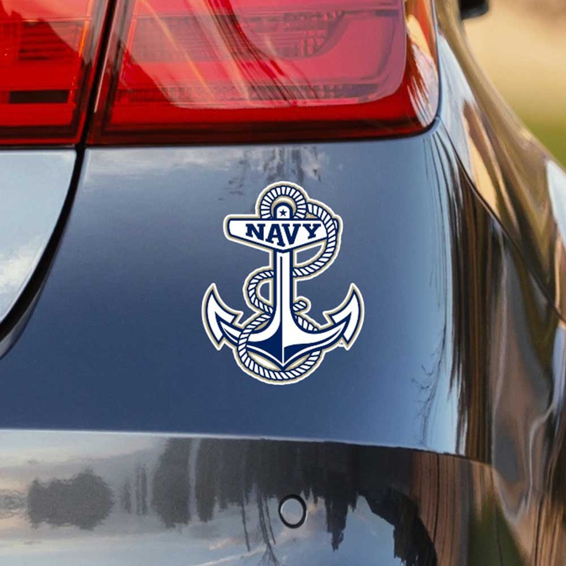 US Naval Academy Anchor Logo Car Decal Navy Sticker - Etsy