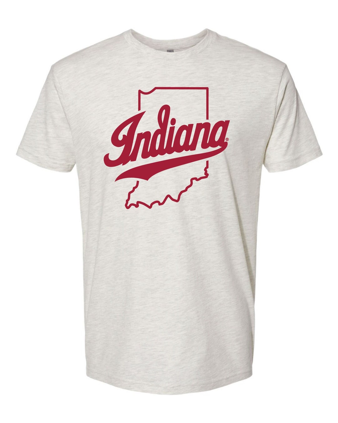 Indiana University Shirt Script Indiana Over State Outline Apparel ...