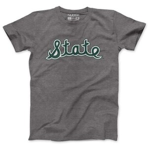 Michigan State Shirt MSU Spartans Cursive Script Retro Logo - Etsy