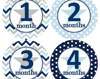 2nd Second Year 13-24 Baby Monthly Milestone Growth Stickers | Etsy