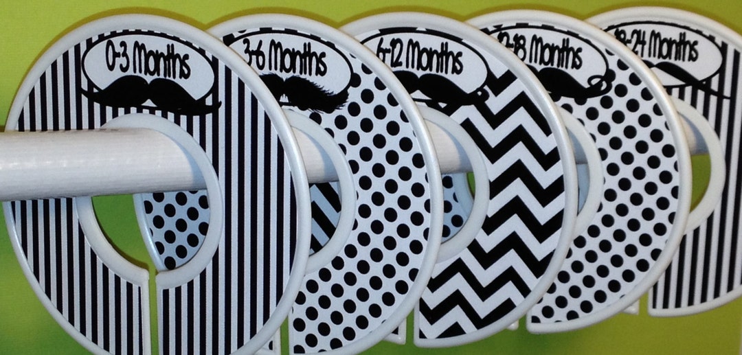 Baby Closet Dividers - Modern Baby Mustaches - Baby Stache CD755 Baby ...
