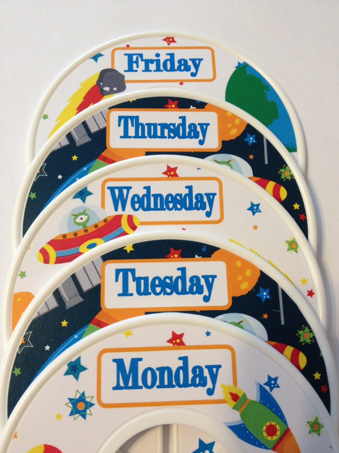 Closet Dividers Outer Space Days of Week Back to School - Etsy