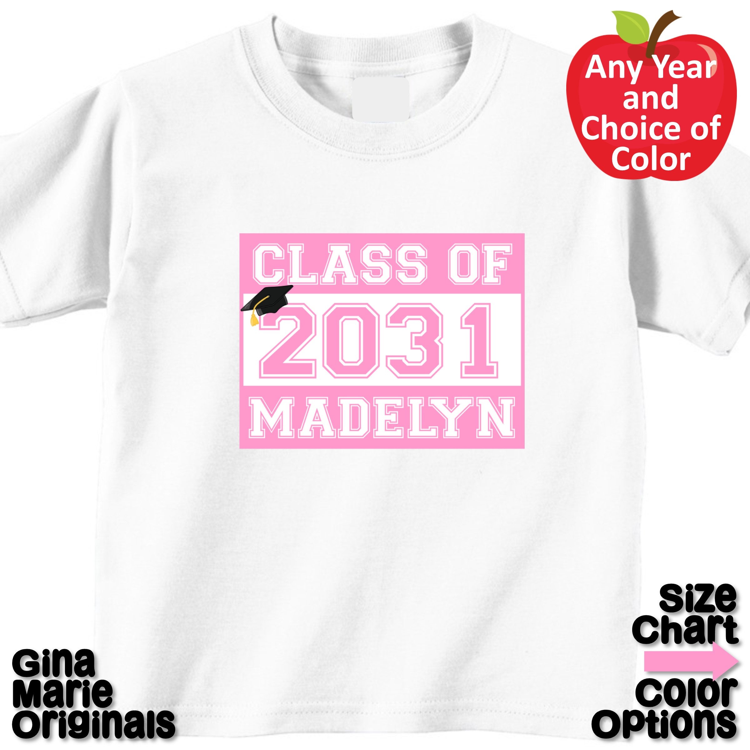 Personalized High School Graduation Class Shirt T-shirt Boy - Etsy