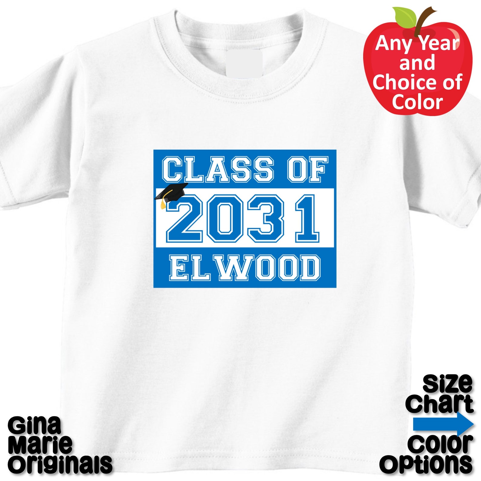 Personalized High School Graduation Class Shirt T-shirt Boy | Etsy