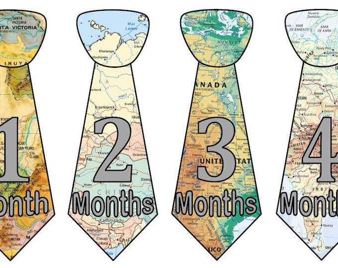 Baby First 1st MILESTONES Stickers Vintage World Maps Travel - Etsy