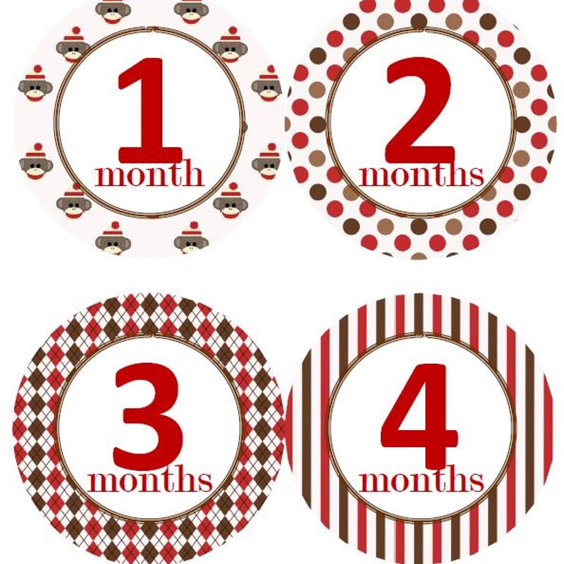 Sock Monkey Labels - Etsy