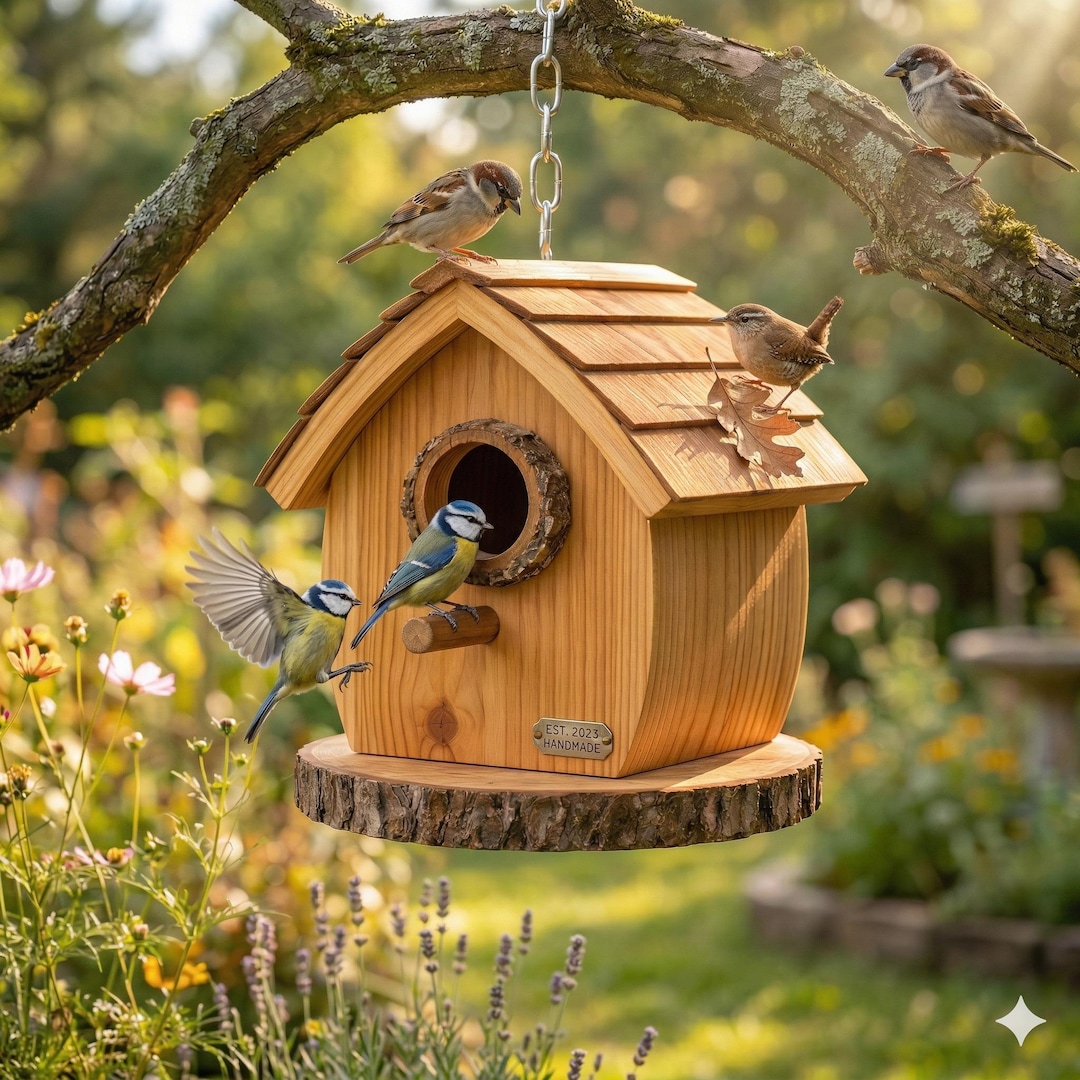 DIY Birdhouse Plans PDF | Wooden Nest Box Blueprint | Easy Garden Bird ...