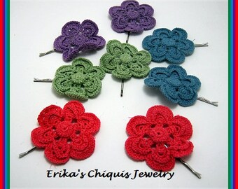Crochet Bobby Pins - Etsy