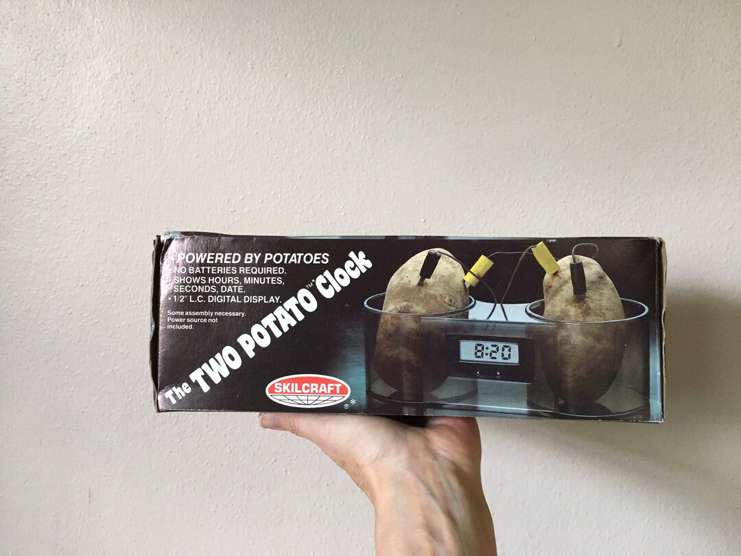 Vintage 1980s Clocks Two Potato Clock Skilcraft Learning Game Gray ...