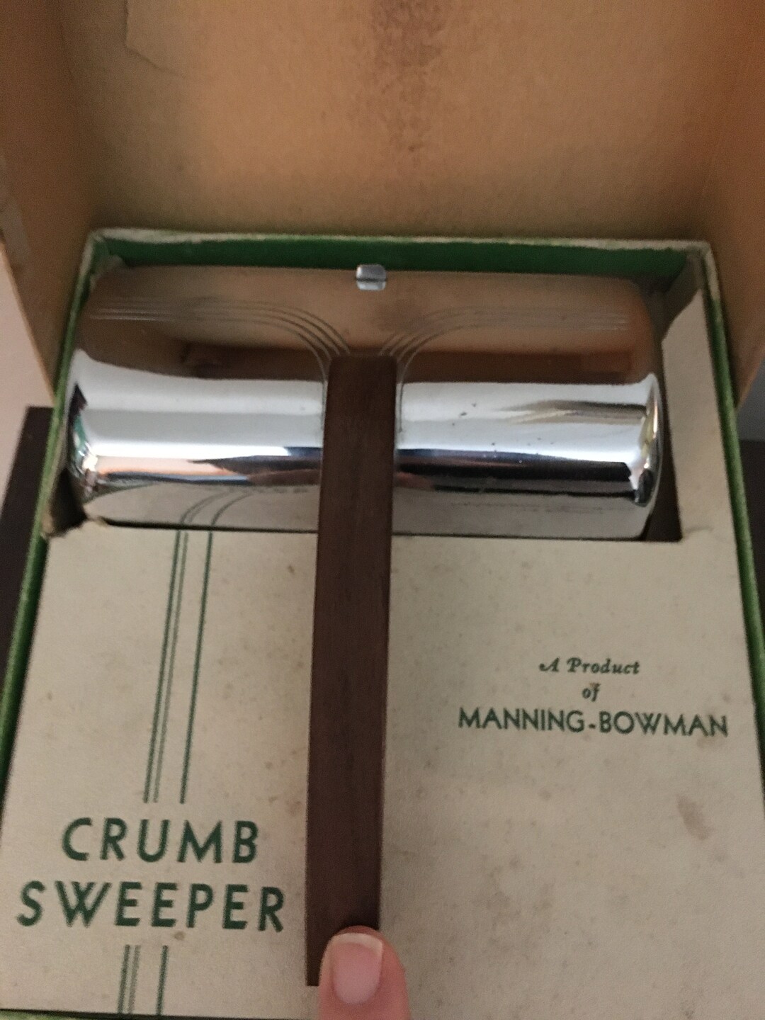 Vintage 1960s Crumb Sweeper Manning-bowman Mid Century Dining Table ...