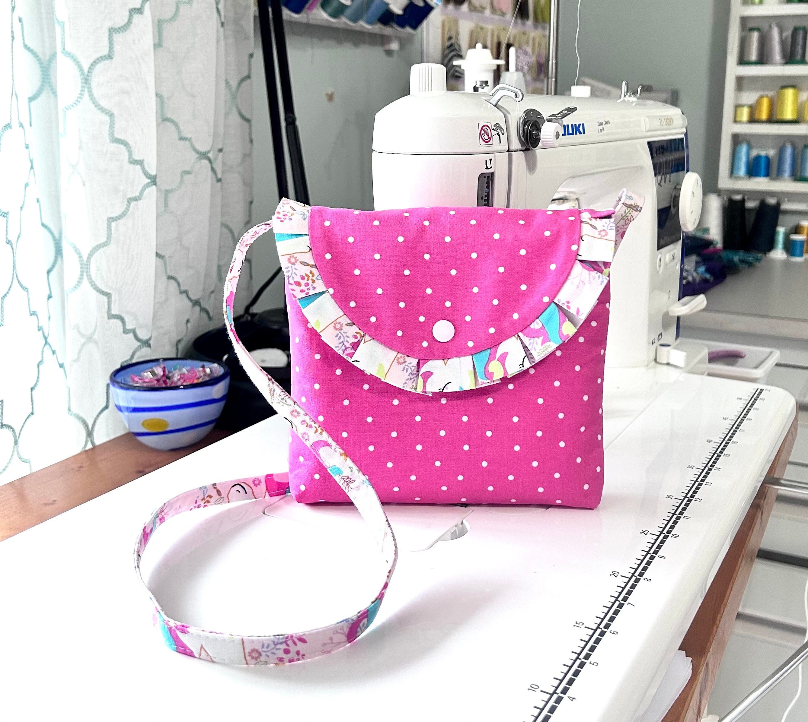 Little Girls Crossbody Purse, Flap W/ruffle Accent & Kam Snap Closure ...