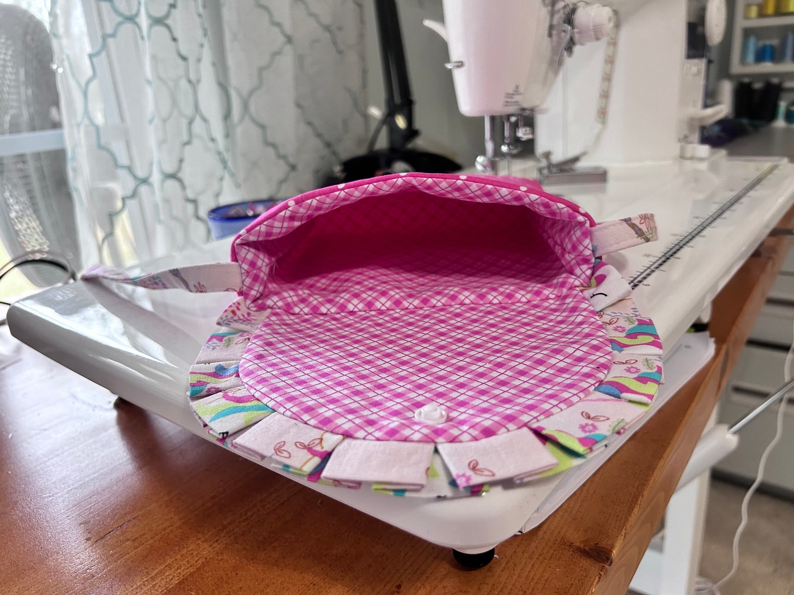 Little Girls Crossbody Purse, Flap W/ruffle Accent & Kam Snap Closure ...