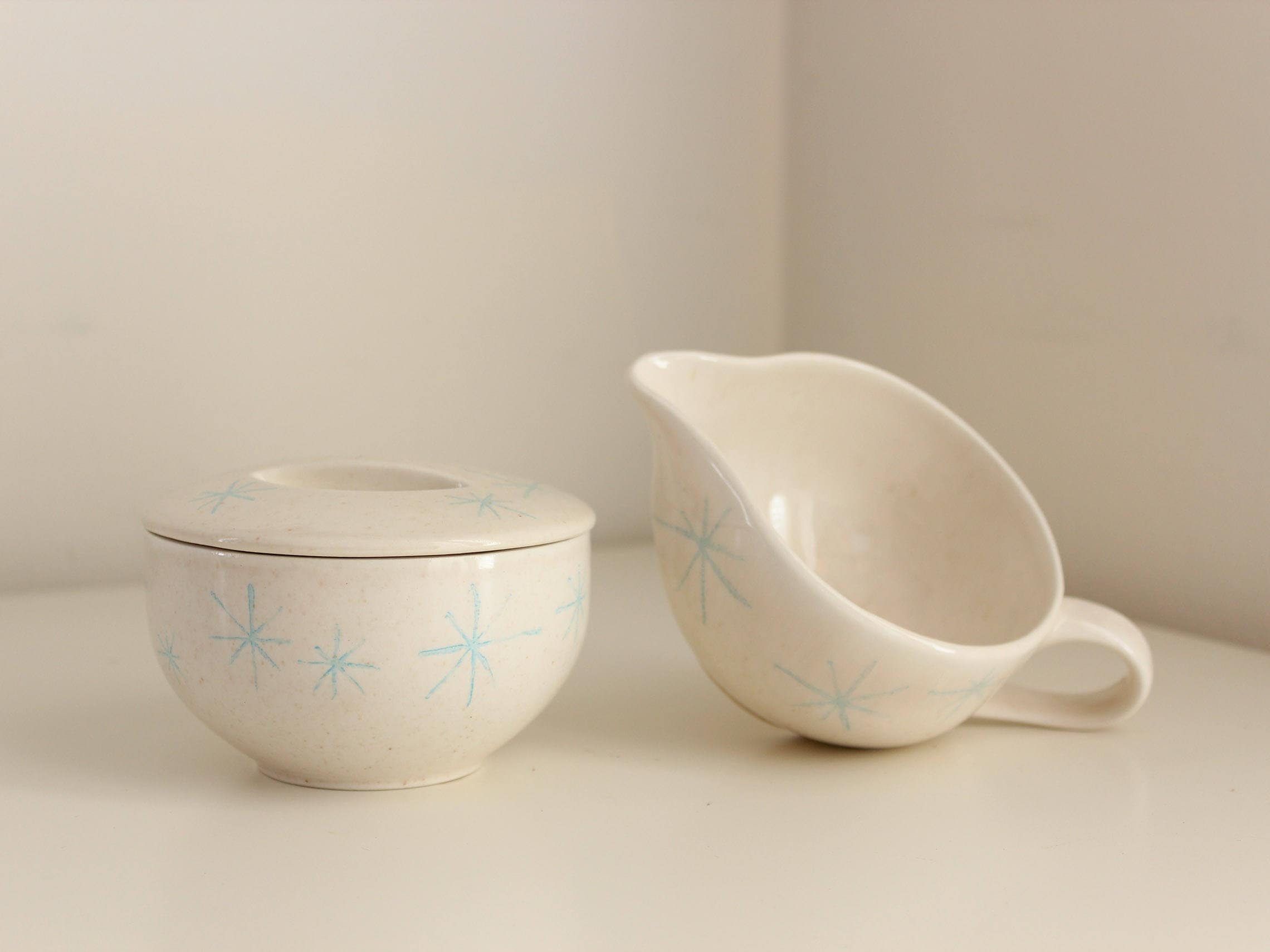 Celeste Cream & Covered Sugar — Vintage Midcentury Modern Dishes by ...