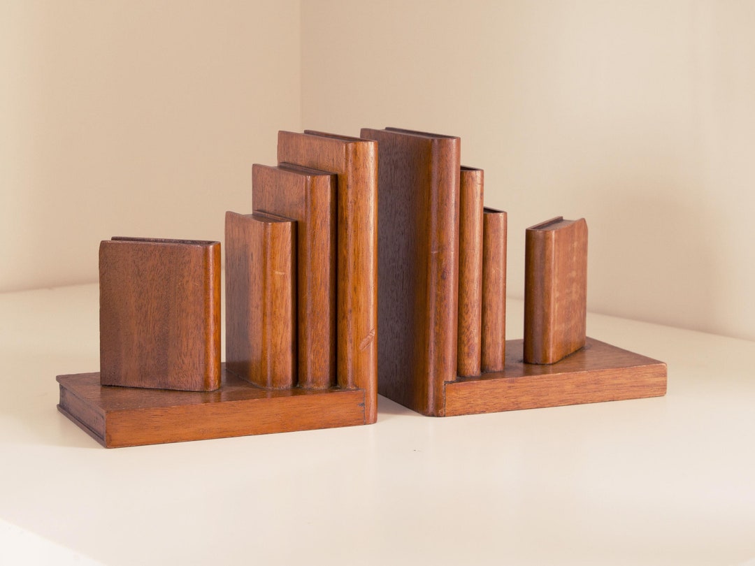 Vintage Art Deco Books Bookend Set—handmade, England, 1930s-1940s - Etsy
