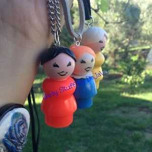 Fisher Price Little People Figure Necklace, OOAK, Special Order, Choose ...