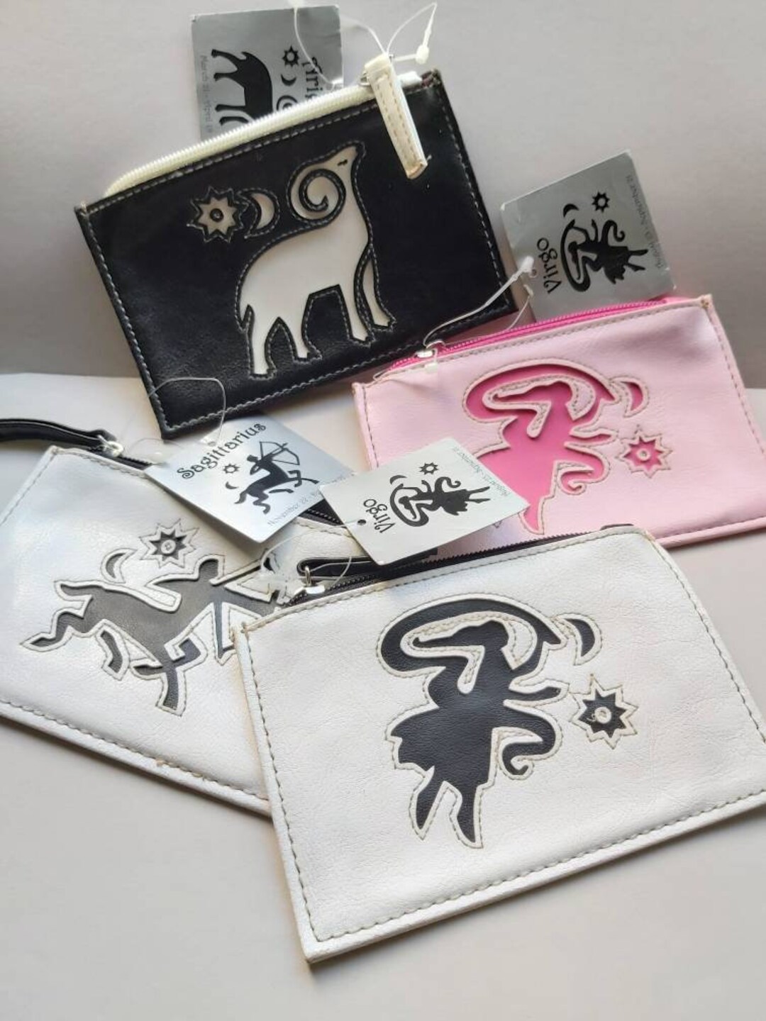 Y2K Horoscope Zodiac Astrology Sign Coin Purse, NWT, Zipper Wallet Cell ...