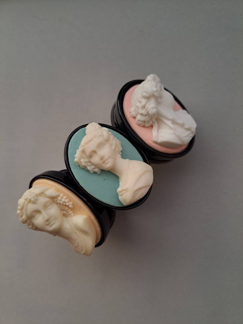 3D Ancient Greek Roman Victorian Design Cameo Stretch - Etsy
