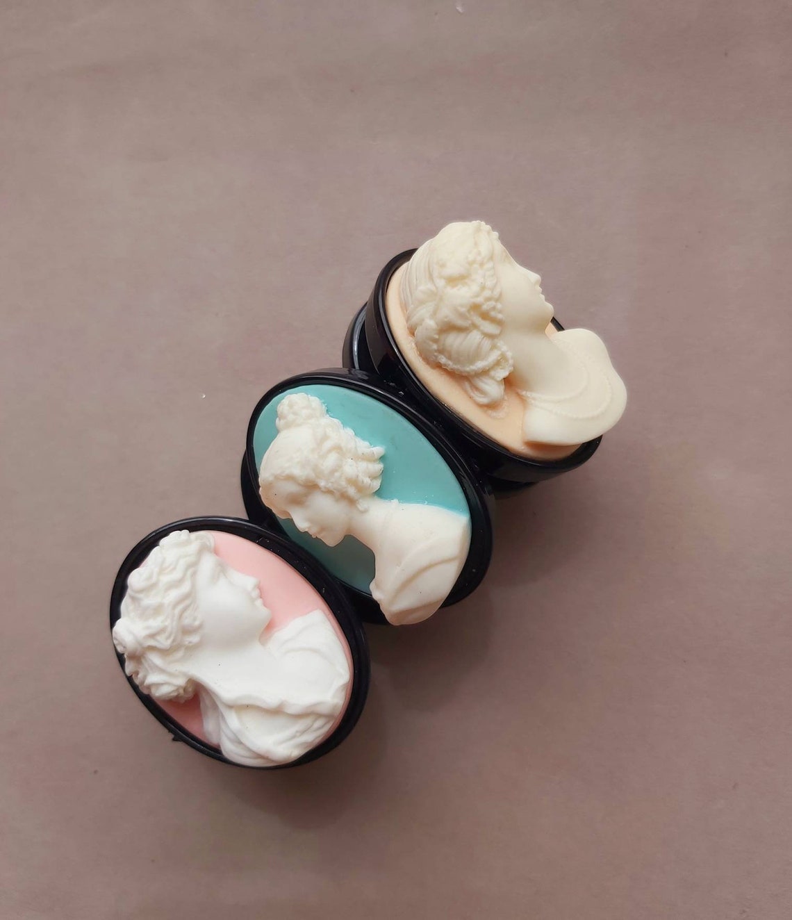 3D Ancient Greek Roman Victorian Design Cameo Stretch | Etsy