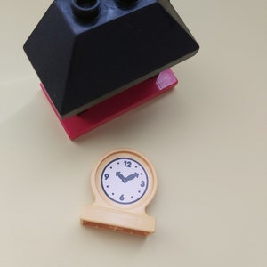 Vintage Lego Duplo Set Fireplace Clock, 2 Pieces, Lego Duplo Fireplace ...