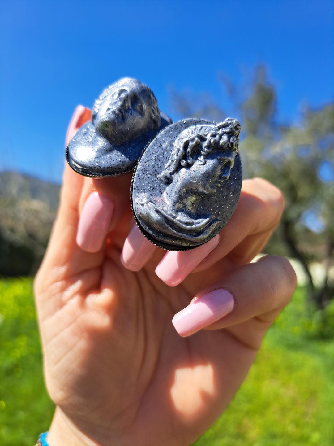 Aphrodite Venus De Milo Greek God Apollo Cameo Ring Ancient Greek Cameo ...