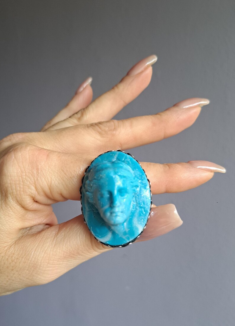 Aphrodite Venus De Milo Greek God Apollo Cameo Ring Ancient Greek Cameo ...