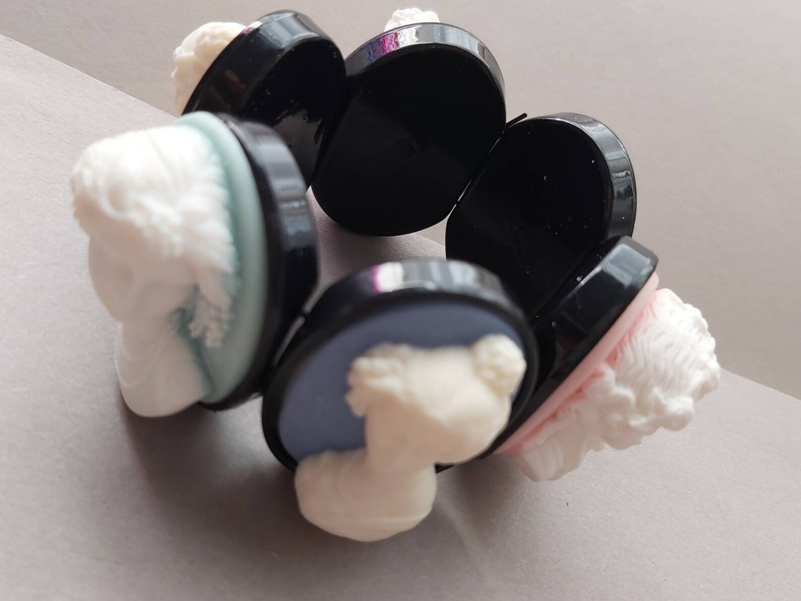 3D Ancient Greek Roman Victorian Design Cameo Stretch | Etsy