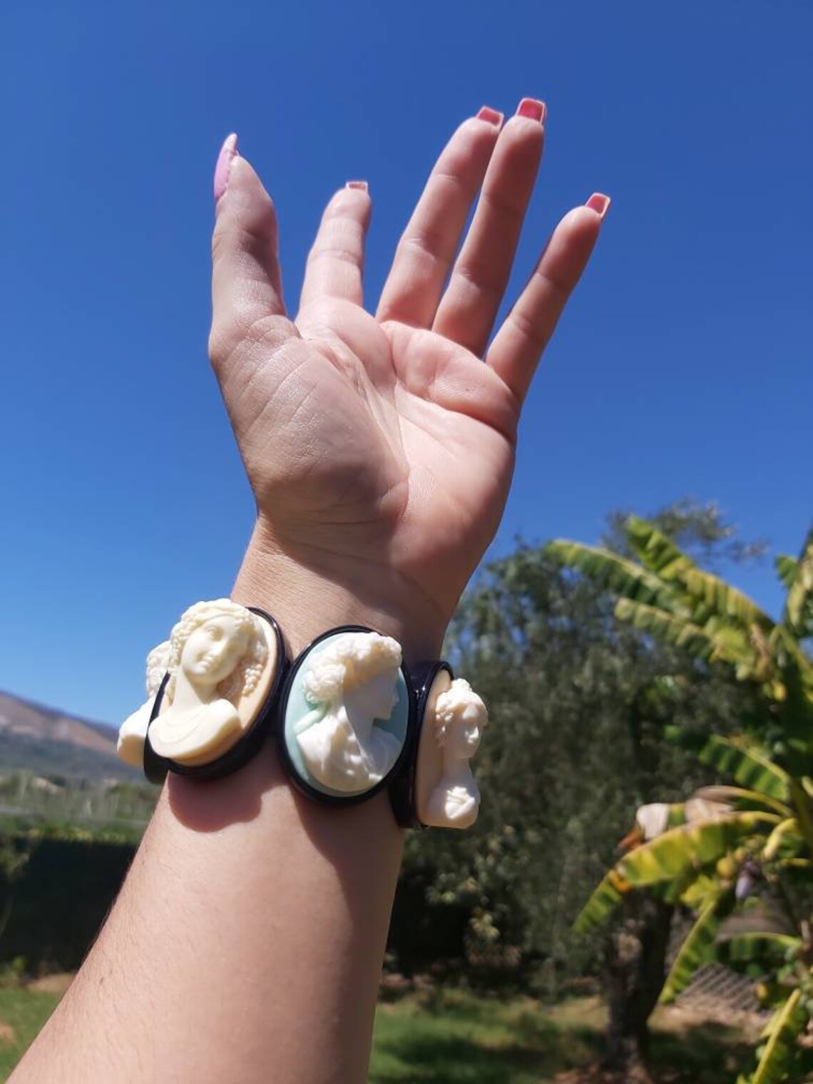 3D Ancient Greek Roman Victorian Design Cameo Stretch | Etsy