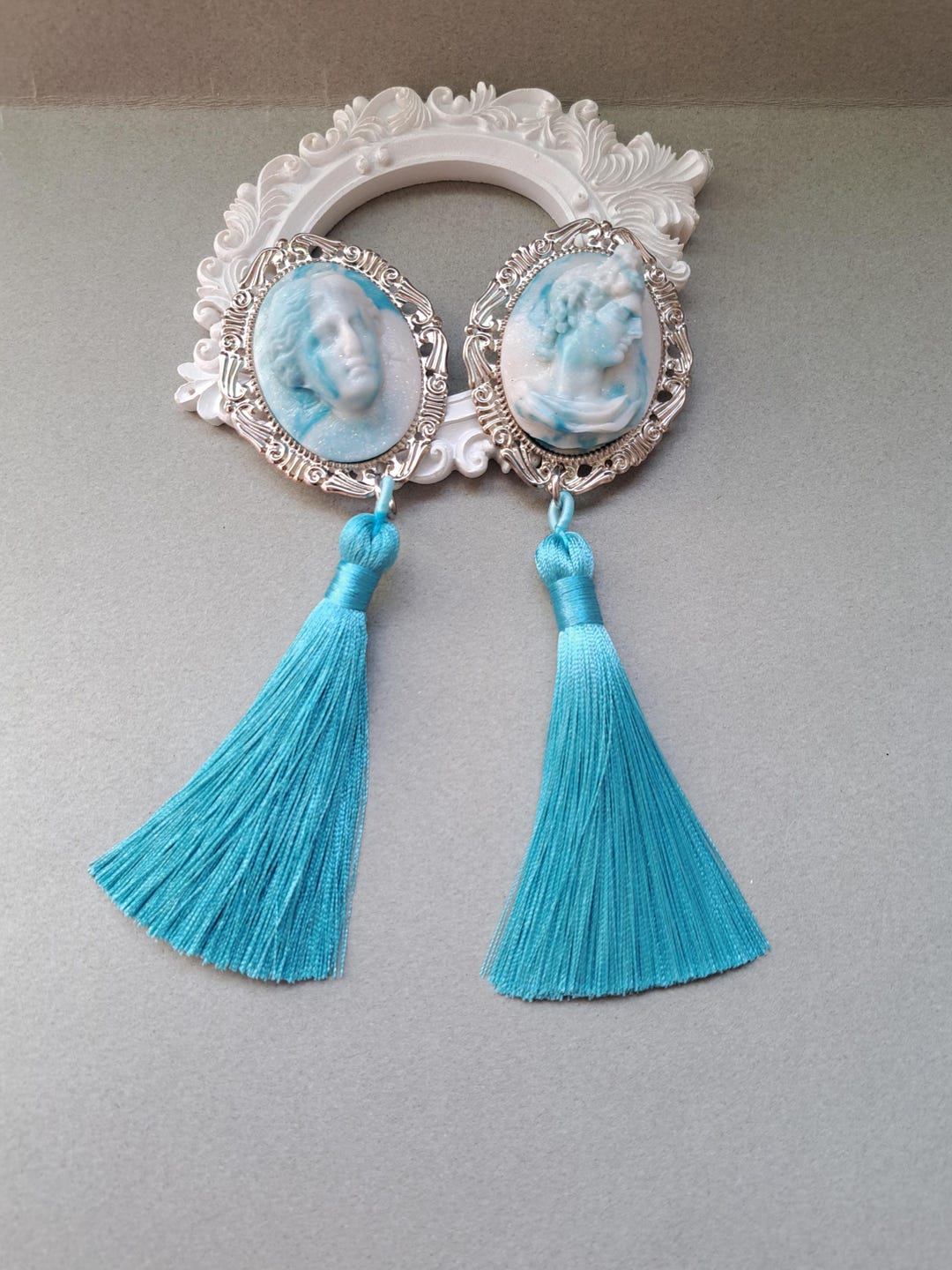 Aphrodite Venus De Milo Greek God Apollo Cameo Earrings Ancient Greek ...