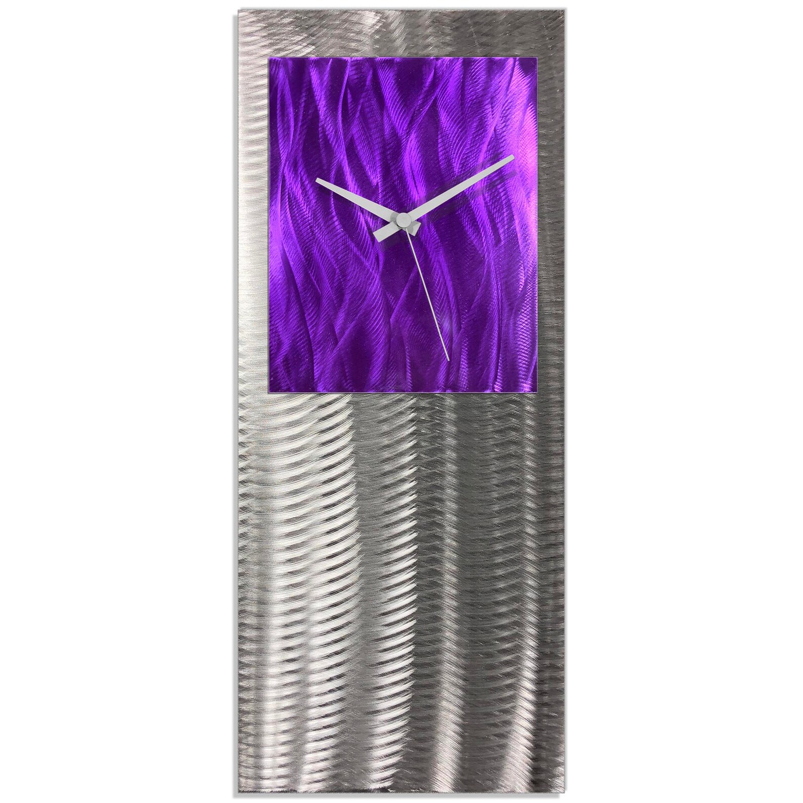 Purple Modern Clock 'purple Studio Clock' by Helena | Etsy