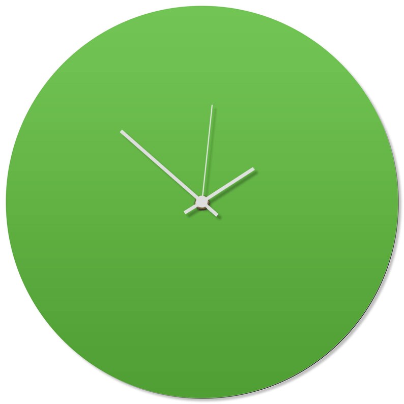 Contemporary Clock 'greenout Circle Clock' by Adam - Etsy