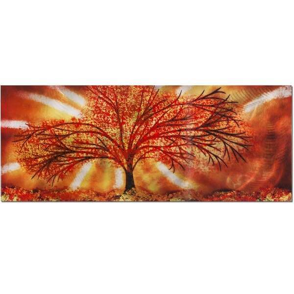 Red Tree Painting - Etsy