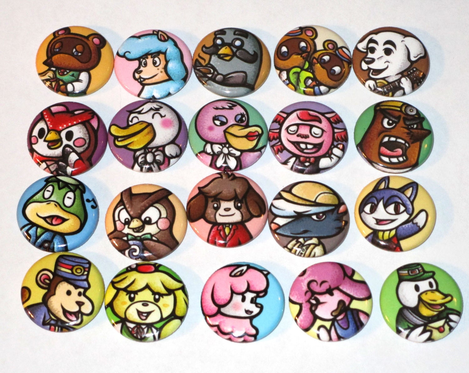 Animal Crossing Button Set - Etsy