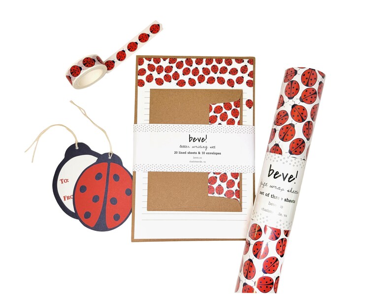 Ladybug Gift Wrap - Etsy
