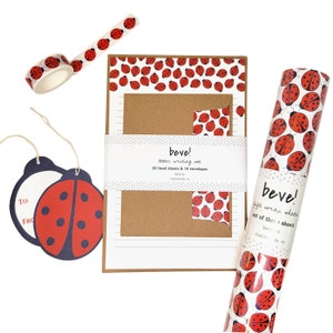 Ladybug Letter Writing Set - Summertime Stationery Set - Etsy