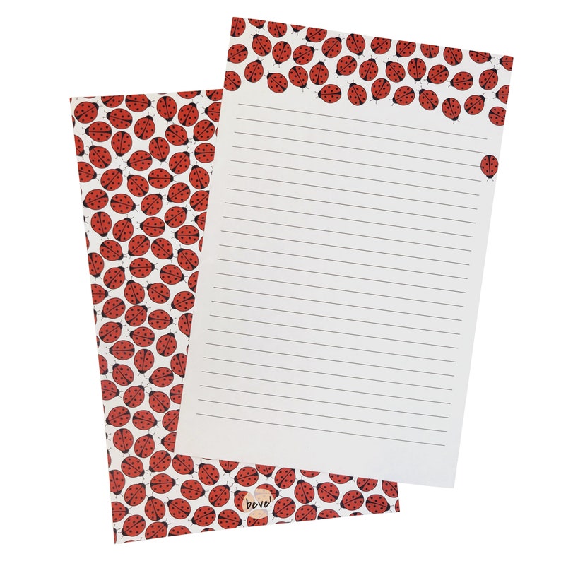 Ladybug Letter Writing Set - Summertime Stationery Set - Etsy