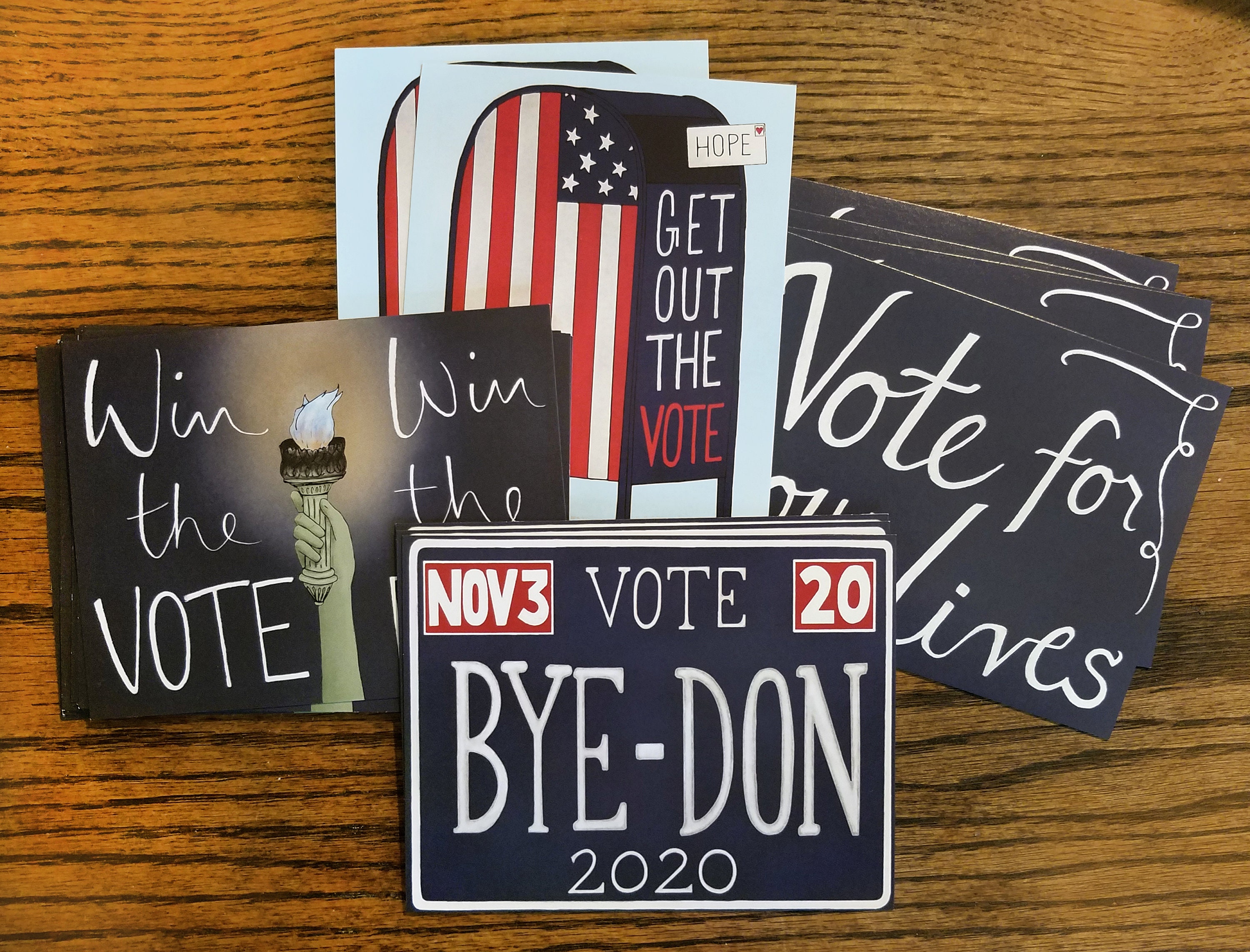 100 PC SET Georgia Get Out The Vote Postcard Sets 25% Donation Split ...