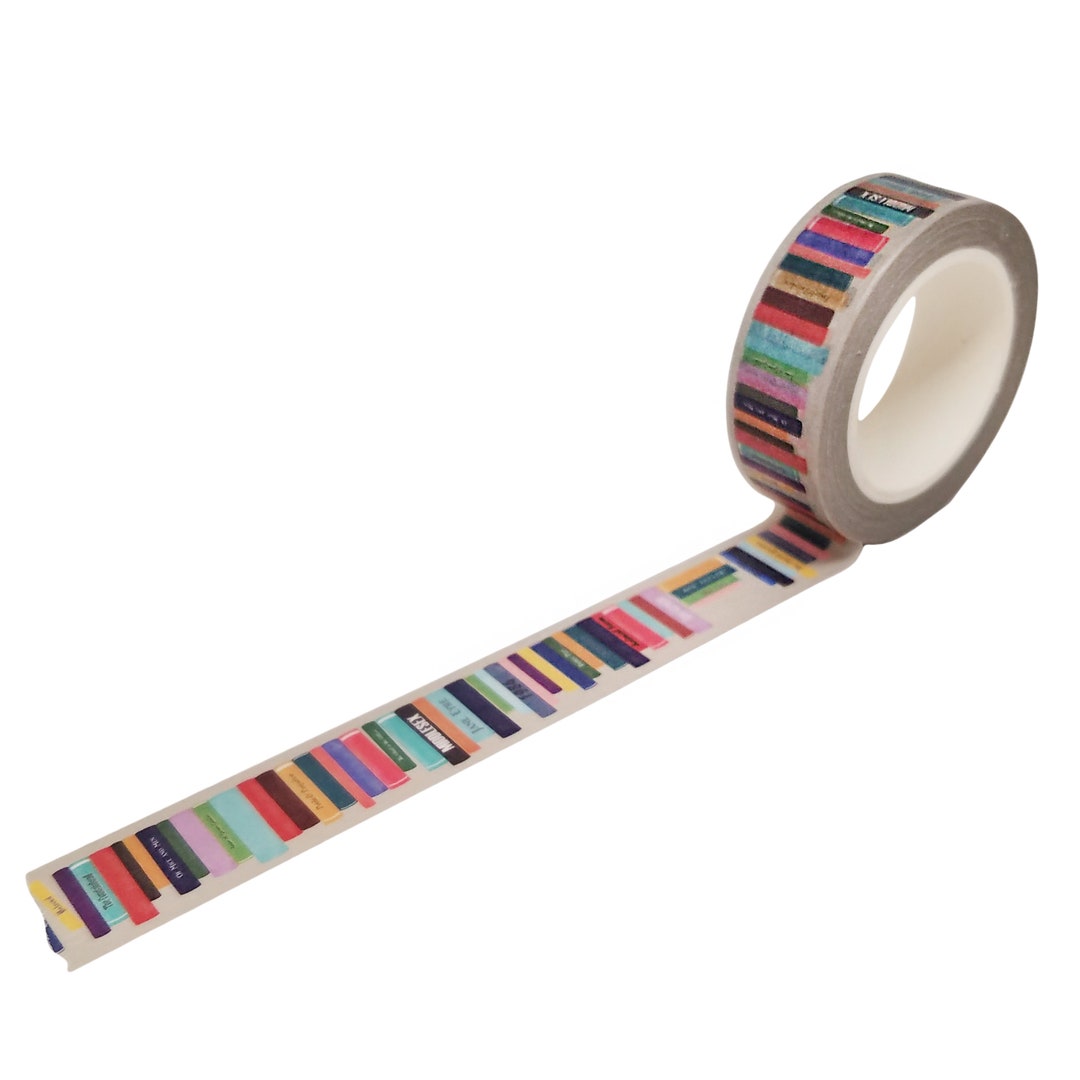 Bookshelf Washi Tape, Book Washi, Classic Books, Vintage Books, Reading ...