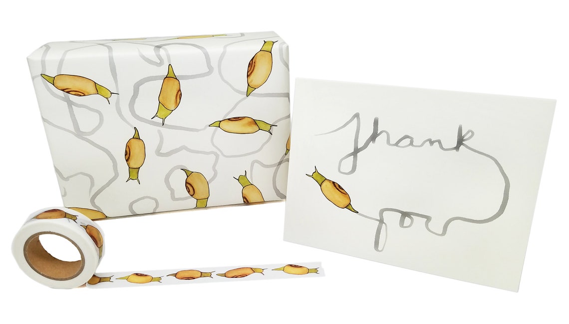 Snail Thank You Note Card Snail Mail Thank You Snail Trail - Etsy
