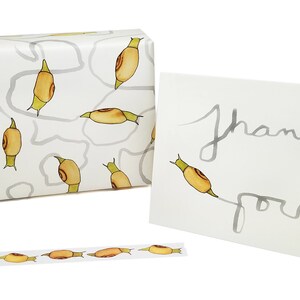 Snail Thank You Note Card - Snail Mail Thank You - Snail Trail Notecard ...