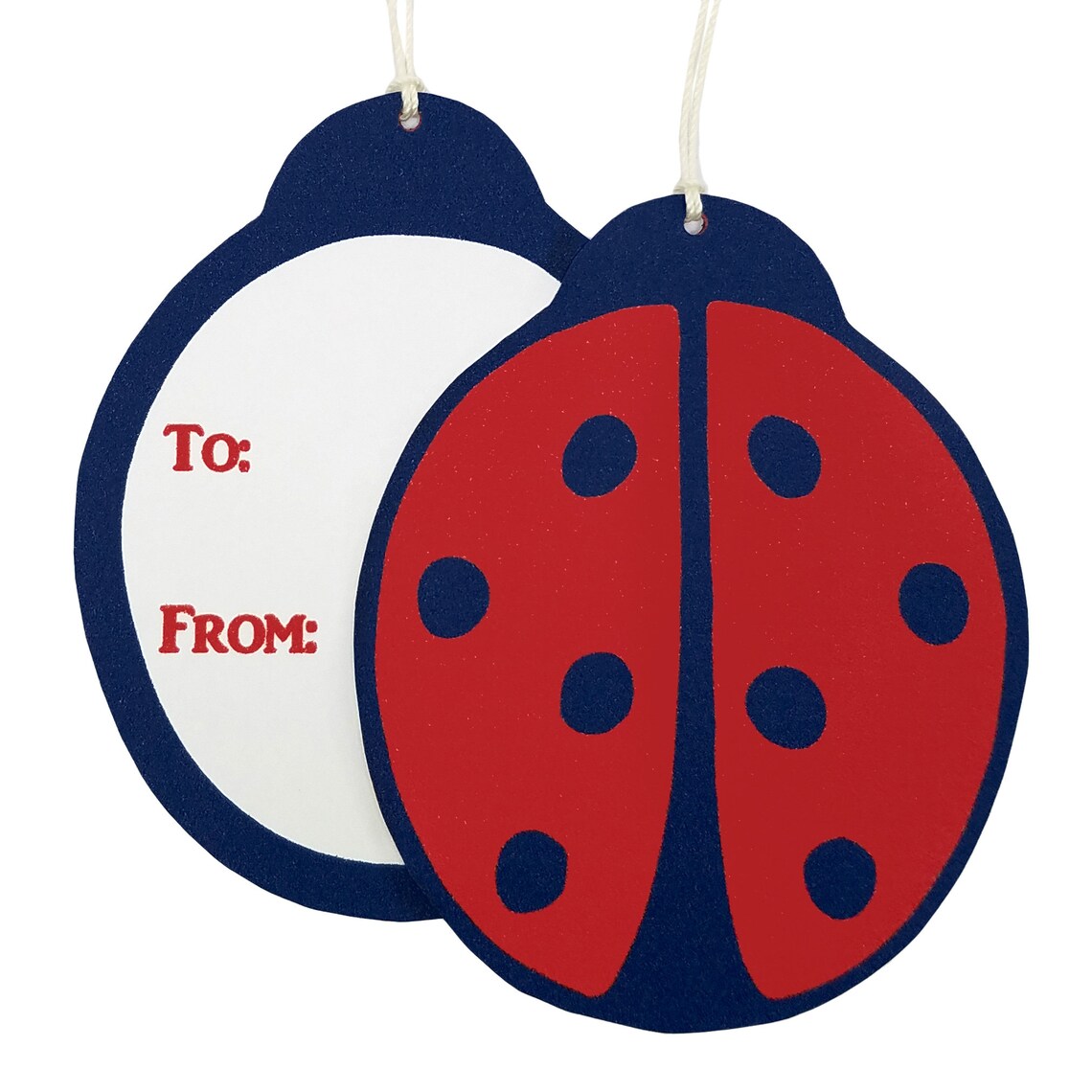 Ladybug Gift Tags Set of 10 Die Cut Gift Tags Recycled - Etsy