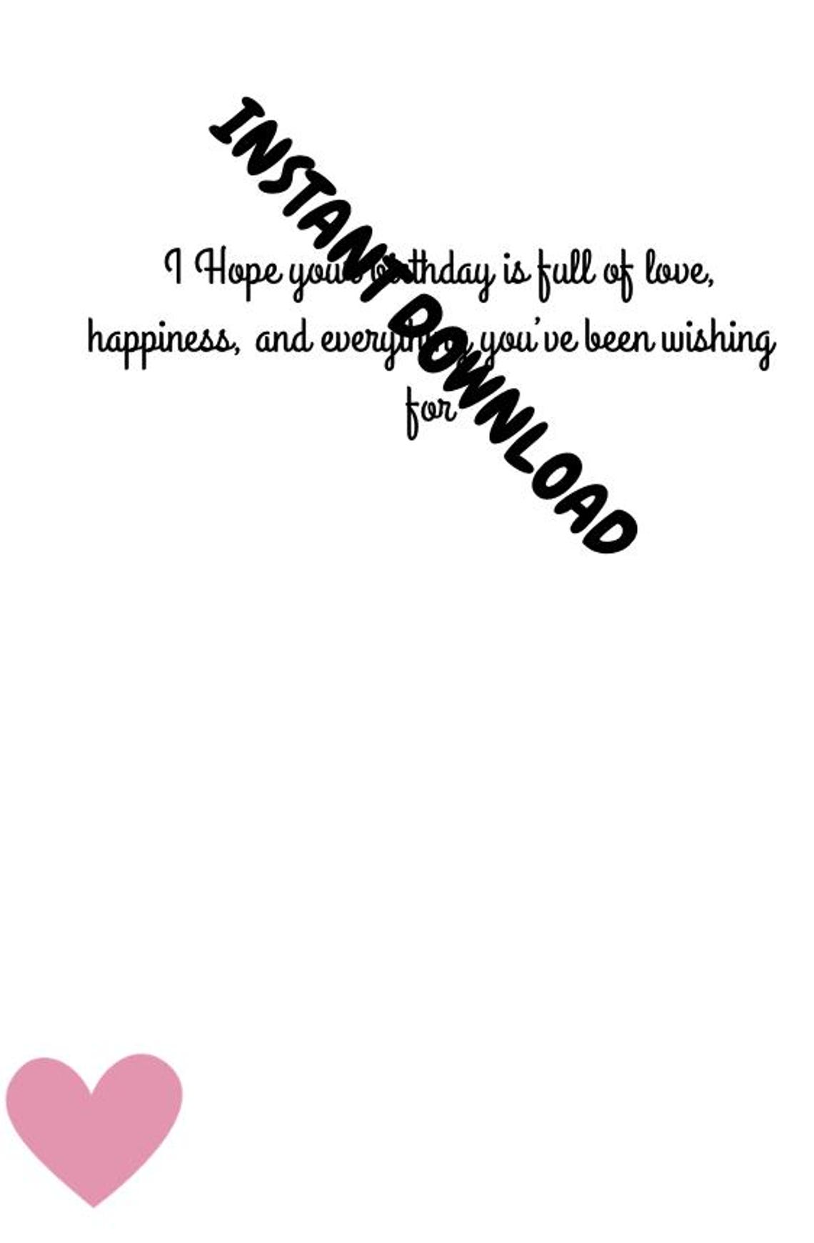 Printable Birthday Card | 5x7 PDF (digital Download) - Etsy