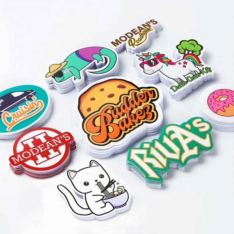 Custom Die Cut Vinyl Stickers: Matte or Gloss Finish, Waterproof - Etsy