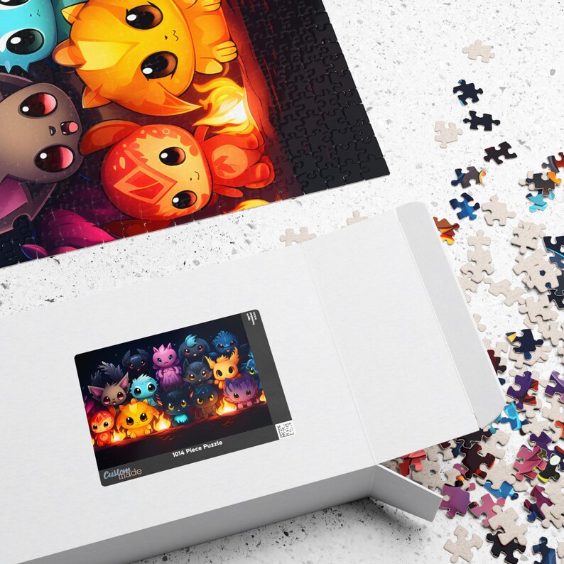 Elemental Creatures Puzzle | 1014-piece Chibi Monsters Jigsaw - Etsy