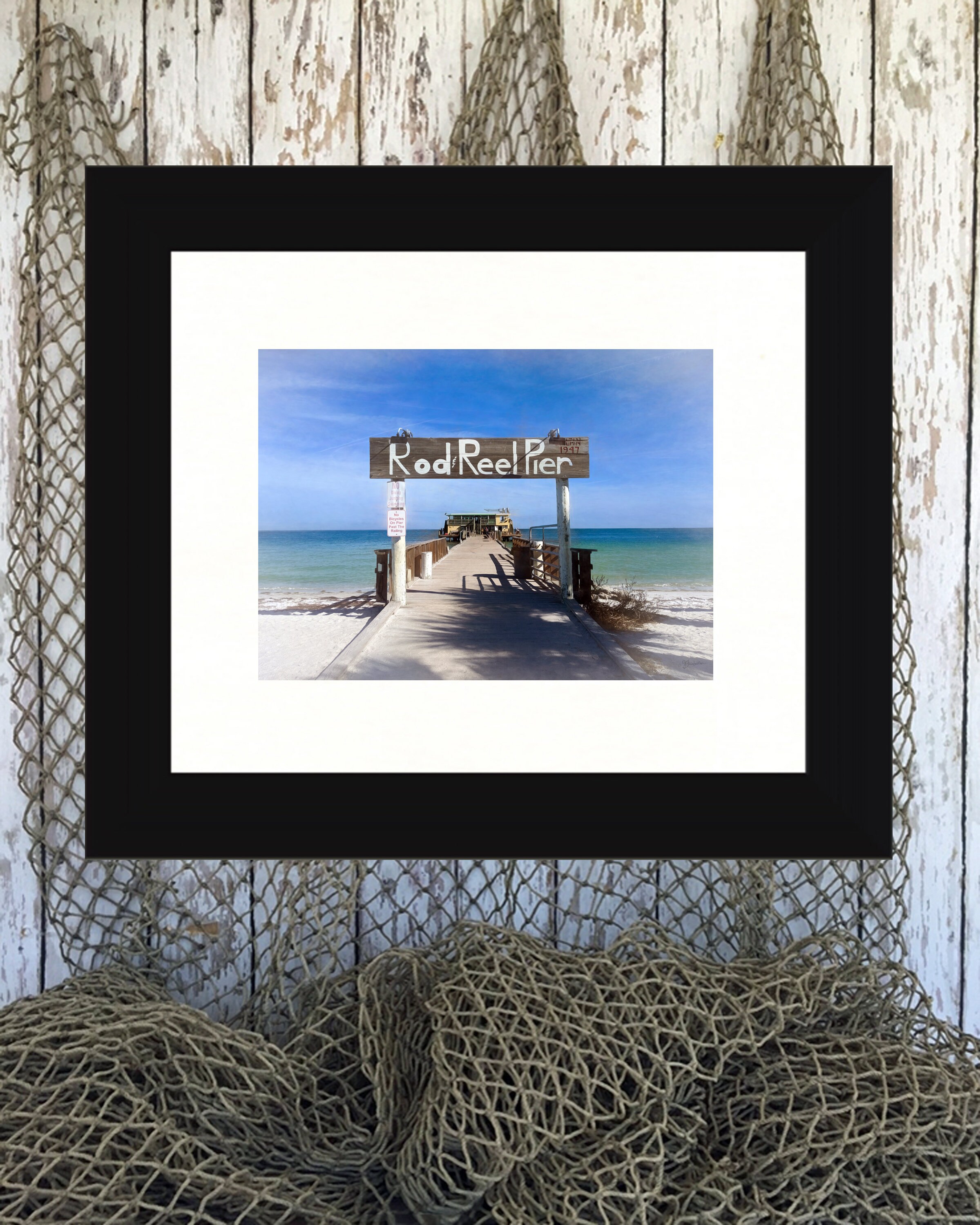 Rod & Reel Pier Photograph: Anna Maria Island Beach Art Print - Etsy