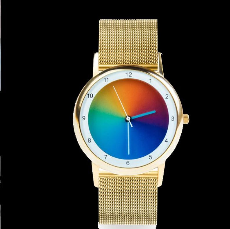 Unisex Artist Wristwatch Rainbow Watch Avantgardia Gamma According to ...