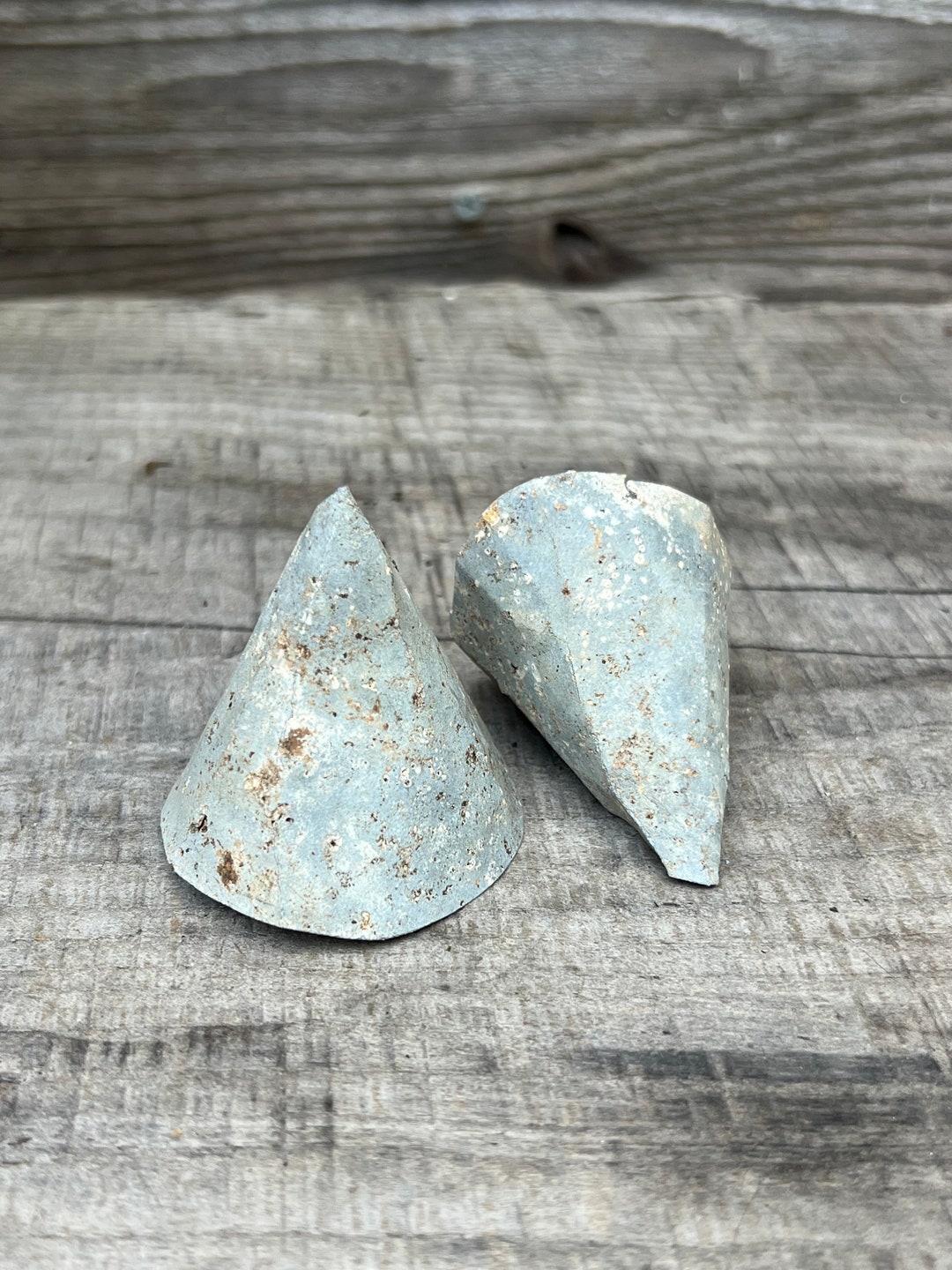 Tin Caps- Galvanized Metal Pieces, ,salvaged Metal, Industrial Decor ...