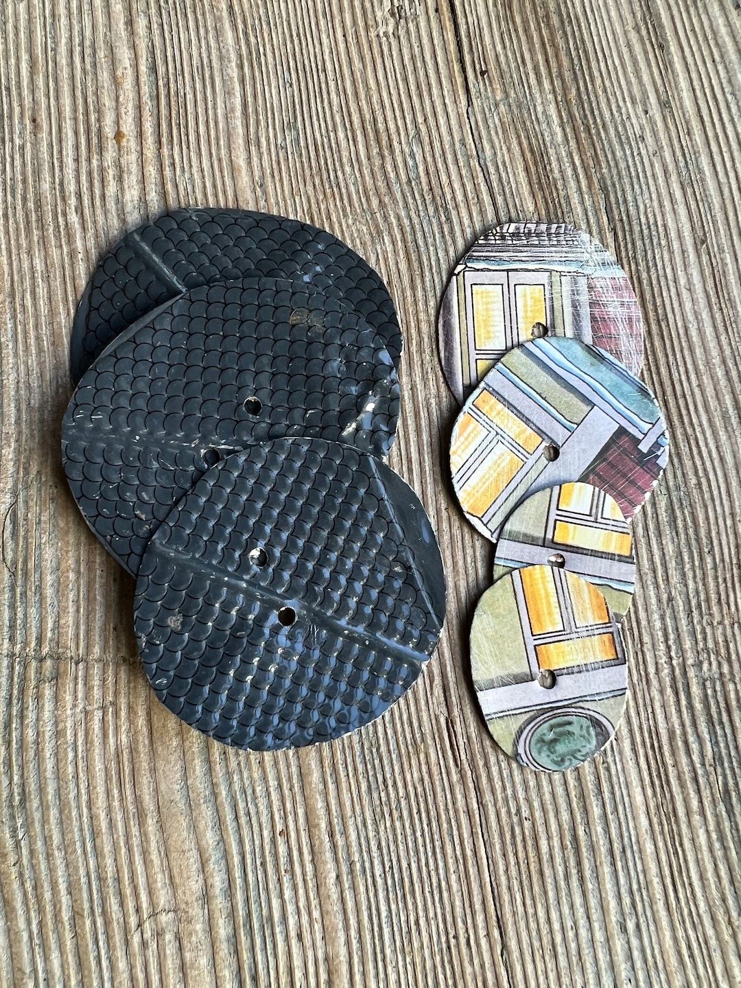 Round Metal Pieces, Assemblage Art Supply, Metal Disc Art Material ...