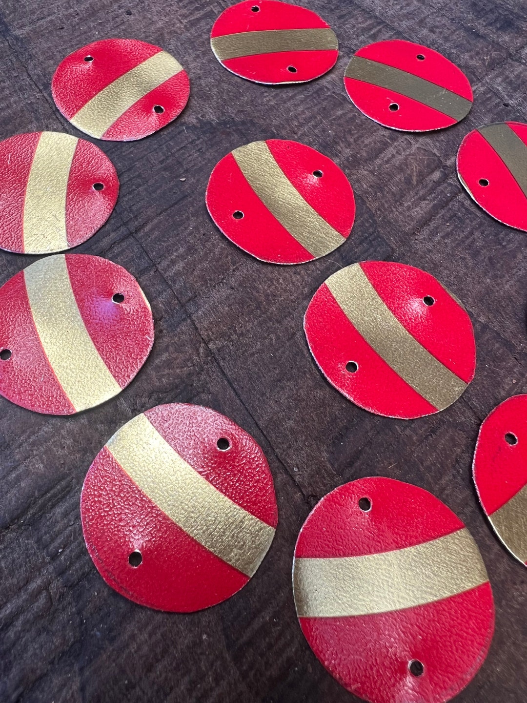 Small Metal Pieces Cut Red Tin Metal Tagsred Metal Pieces - Etsy