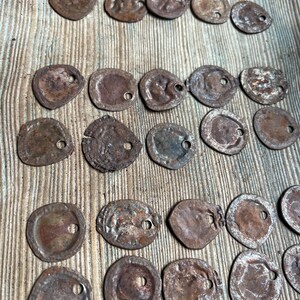 Ten Hammered Rusty Bottle Caps, Bottle Caps With Holes, , Rusty Caps ...